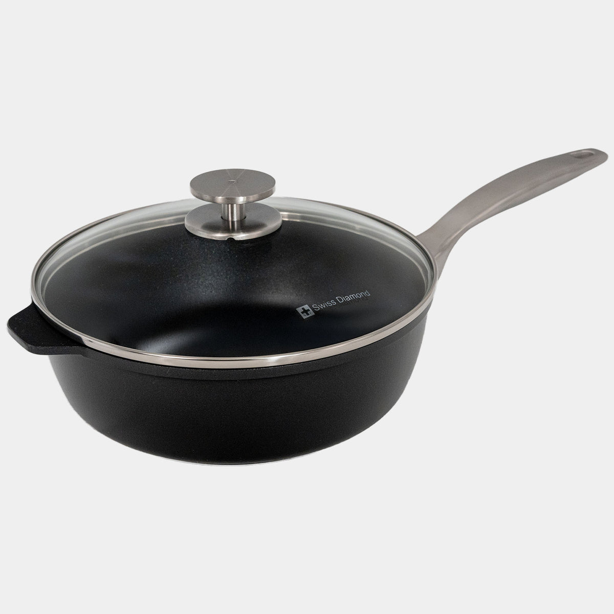 Swiss Diamond CHD Nonstick Saute Pan with Glass Lid - Swiss Diamond