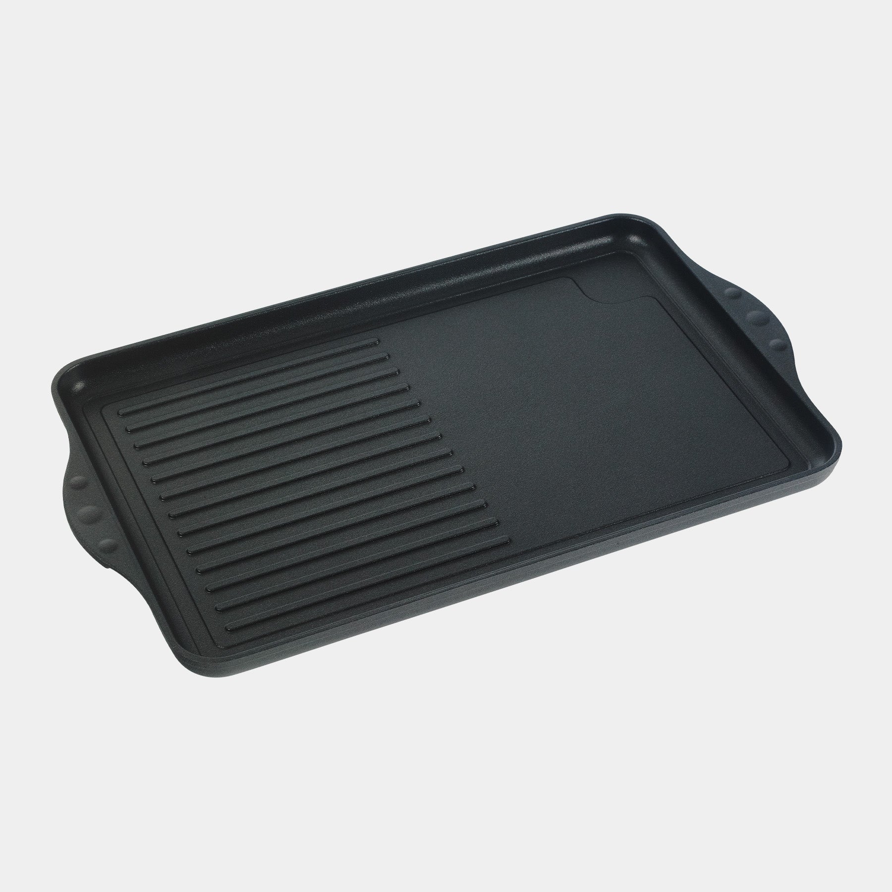 XD Nonstick 17" x 11" Double-Burner Grill/Griddle Combo | Swiss Diamond
